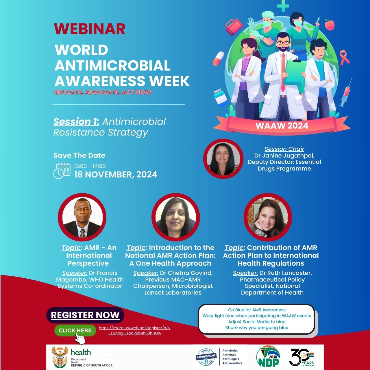 World Antimicrobial Awareness Week Webinar Series: 18 November 2024: Antimicrobial Resistance ...
